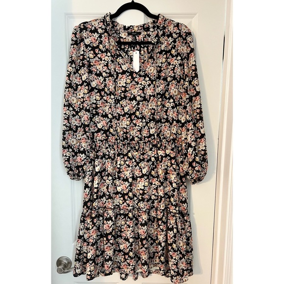 DREW | Dresses | Drew Floral Ruffle Long Sleeve Dress | Poshmark